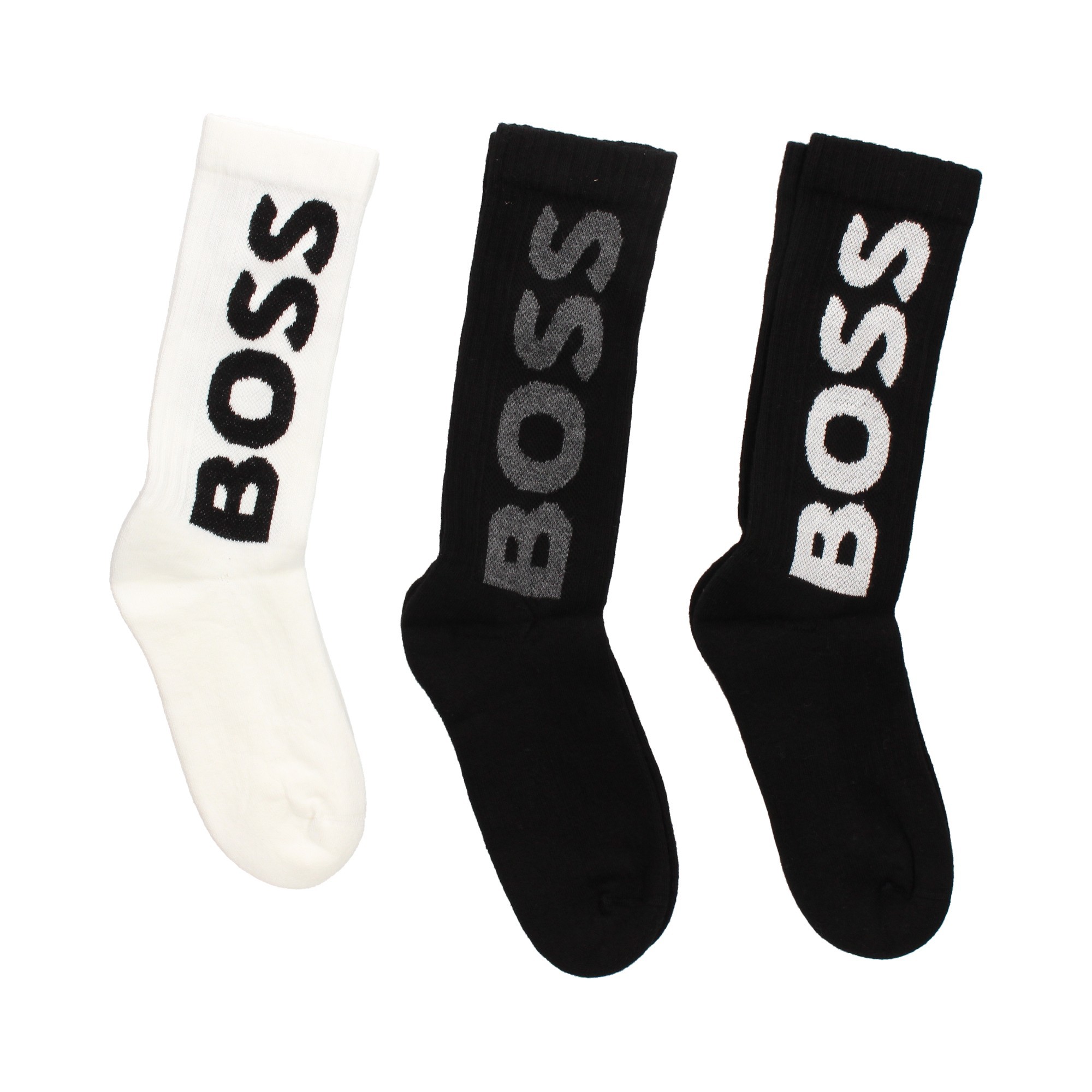 BOSS Meias 3P QS Rib Logo CC 10263518 960 Open Miscel